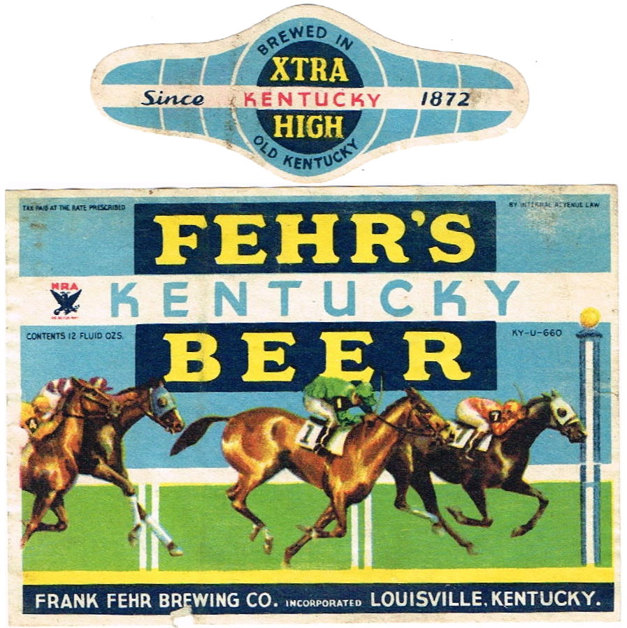 Item #44744 1934 Fehr's Kentucky Beer Label ES34-24