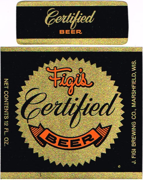 Item #4547 1966 Figi's Certified Beer Label WI255-21