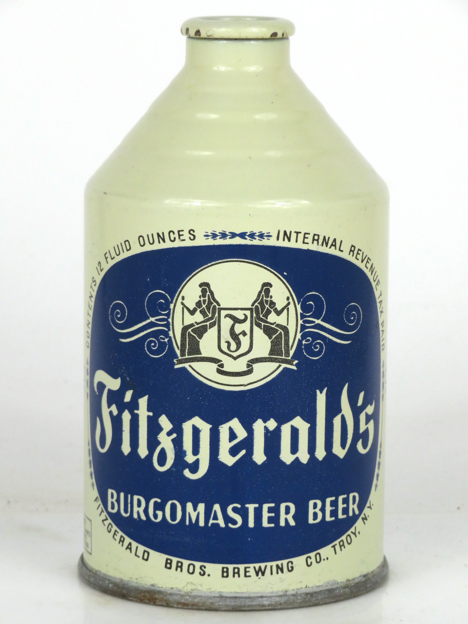 Item #80262 1948 Fitzgerald Burgomaster Beer Crowntainer 194-01v2