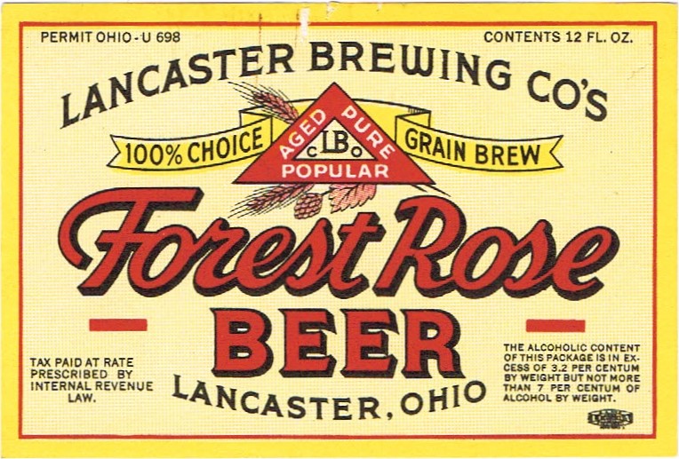 Item #66472 1935 Forest Rose Beer Dupe Label OH69-19
