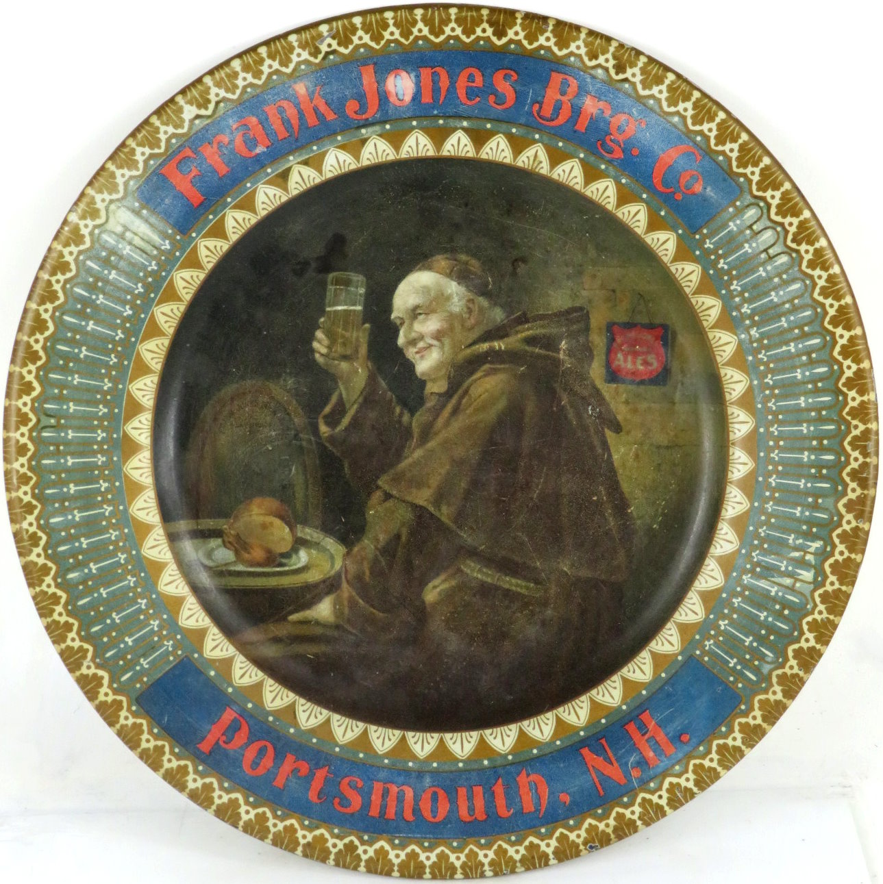 Item #82895 1905 Frank Jones Brewery vienna art plate Vienna Art Plate