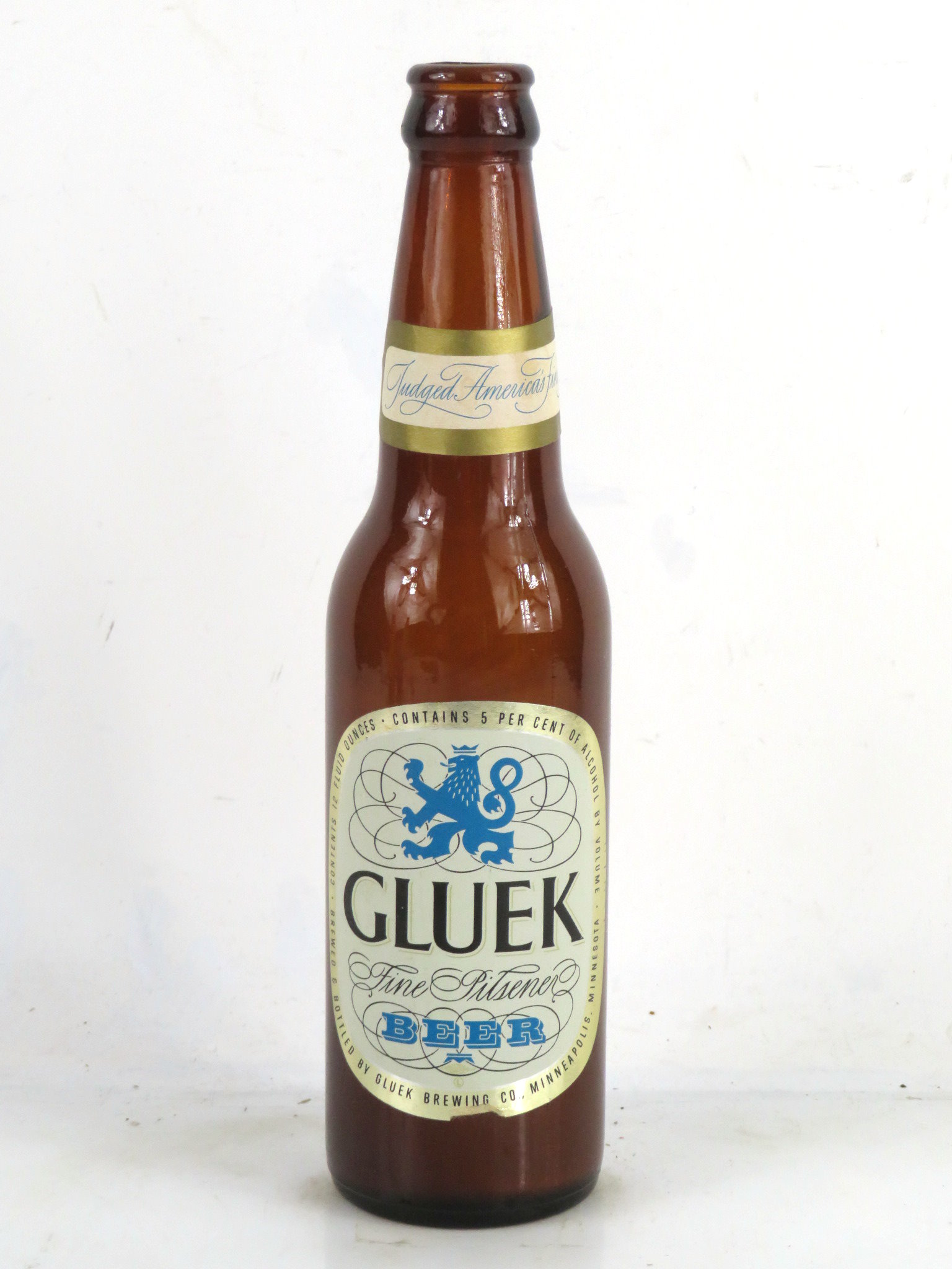 Item #20253 1960 Gluek Fine Pilsener Beer Bottle