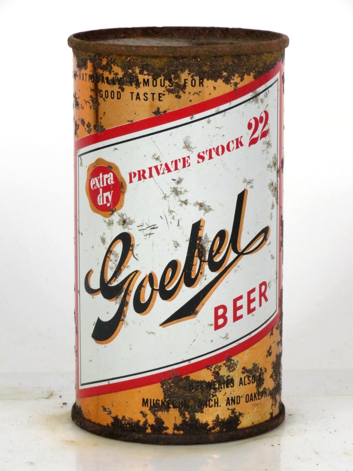 Item #14607 1952 Goebel Private Stock 22 Beer Flat Top Can 70-40