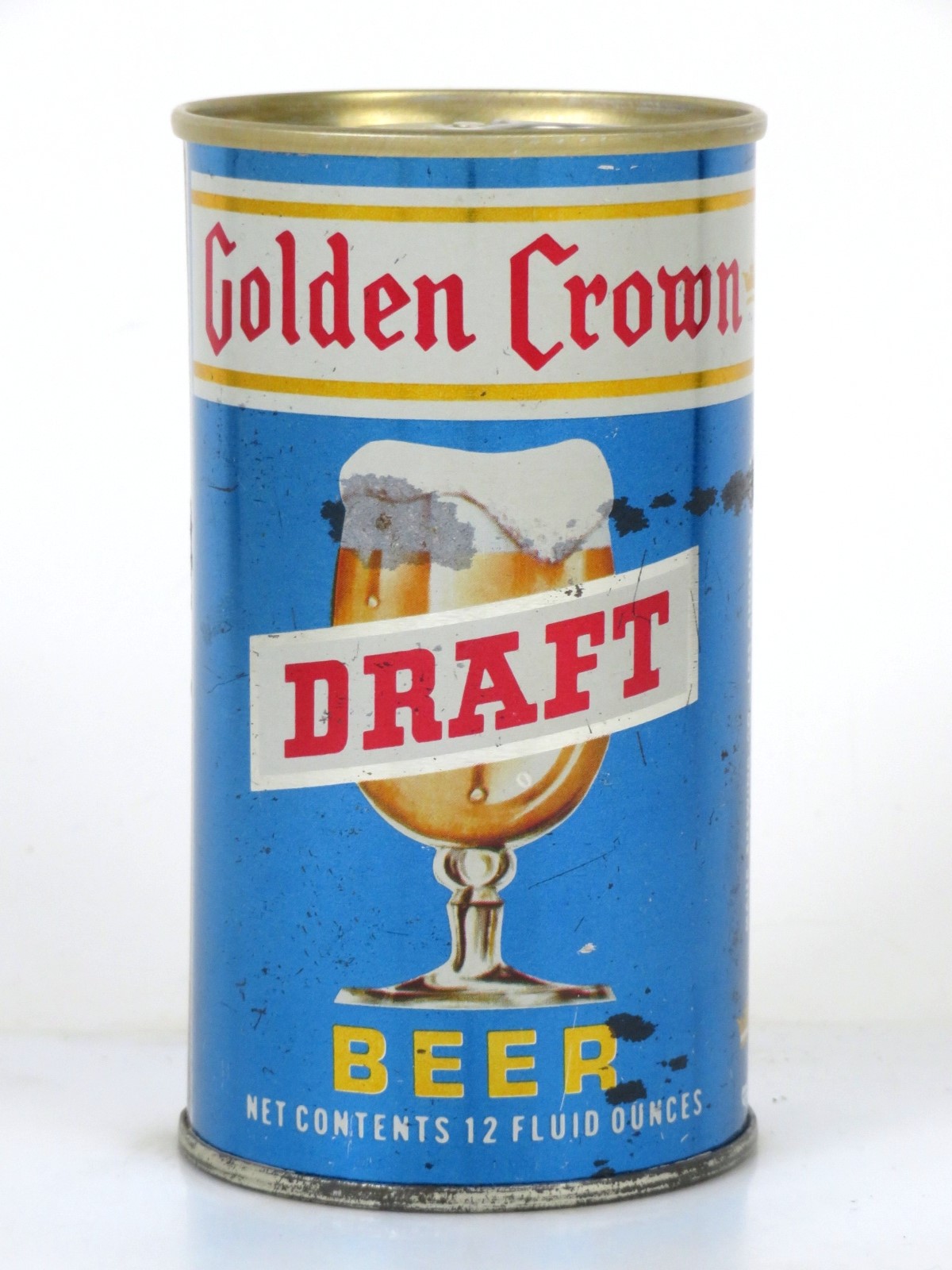 Item #100697 1966 Golden Crown Draft Beer Tab Top Can T70-05v1