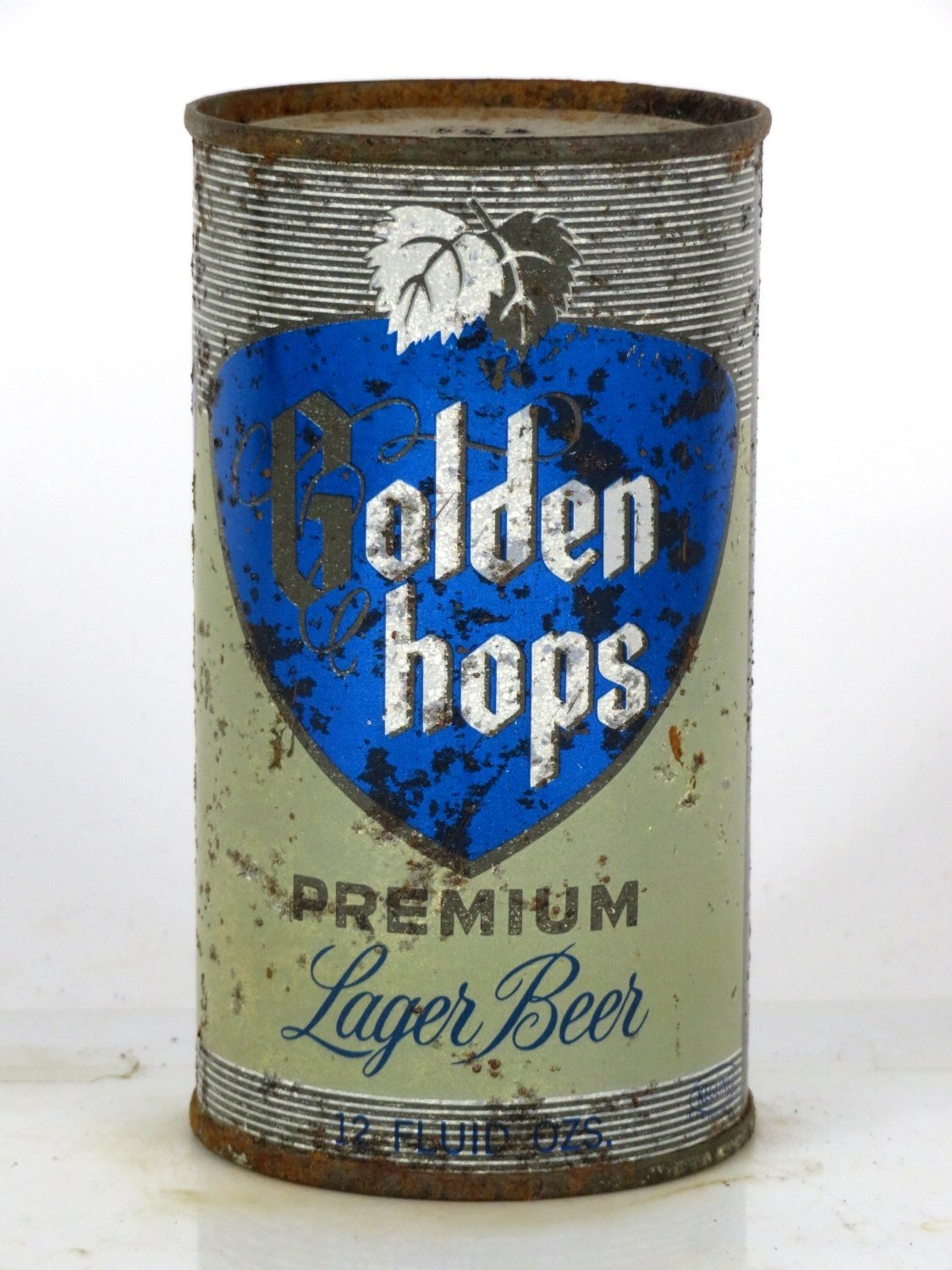 Item #97070 1958 Golden Hops Premium Lager Beer Flat Top Can 73-22