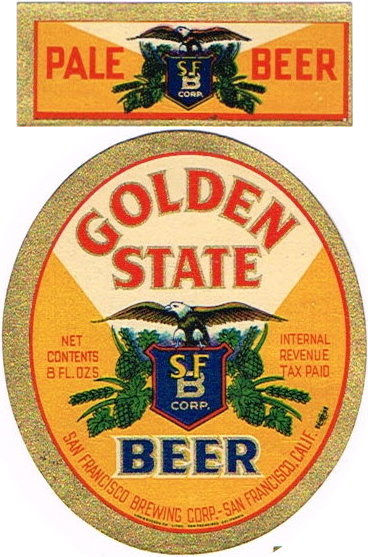 Item #23618 1942 Golden State Beer Label WS45-15