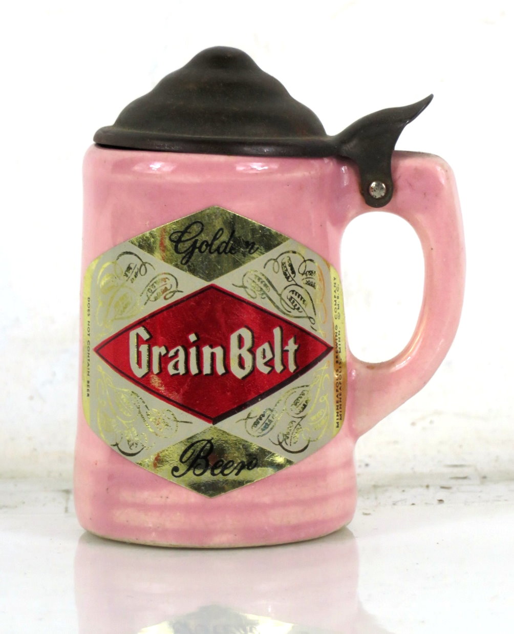 Item #93062 1958 Grain Belt Beer (Pink) Mini Mug