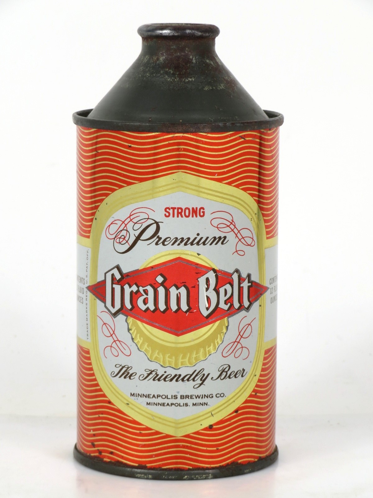 Item #20503 1954 Grain Belt Premium Cone Top Can 167-12