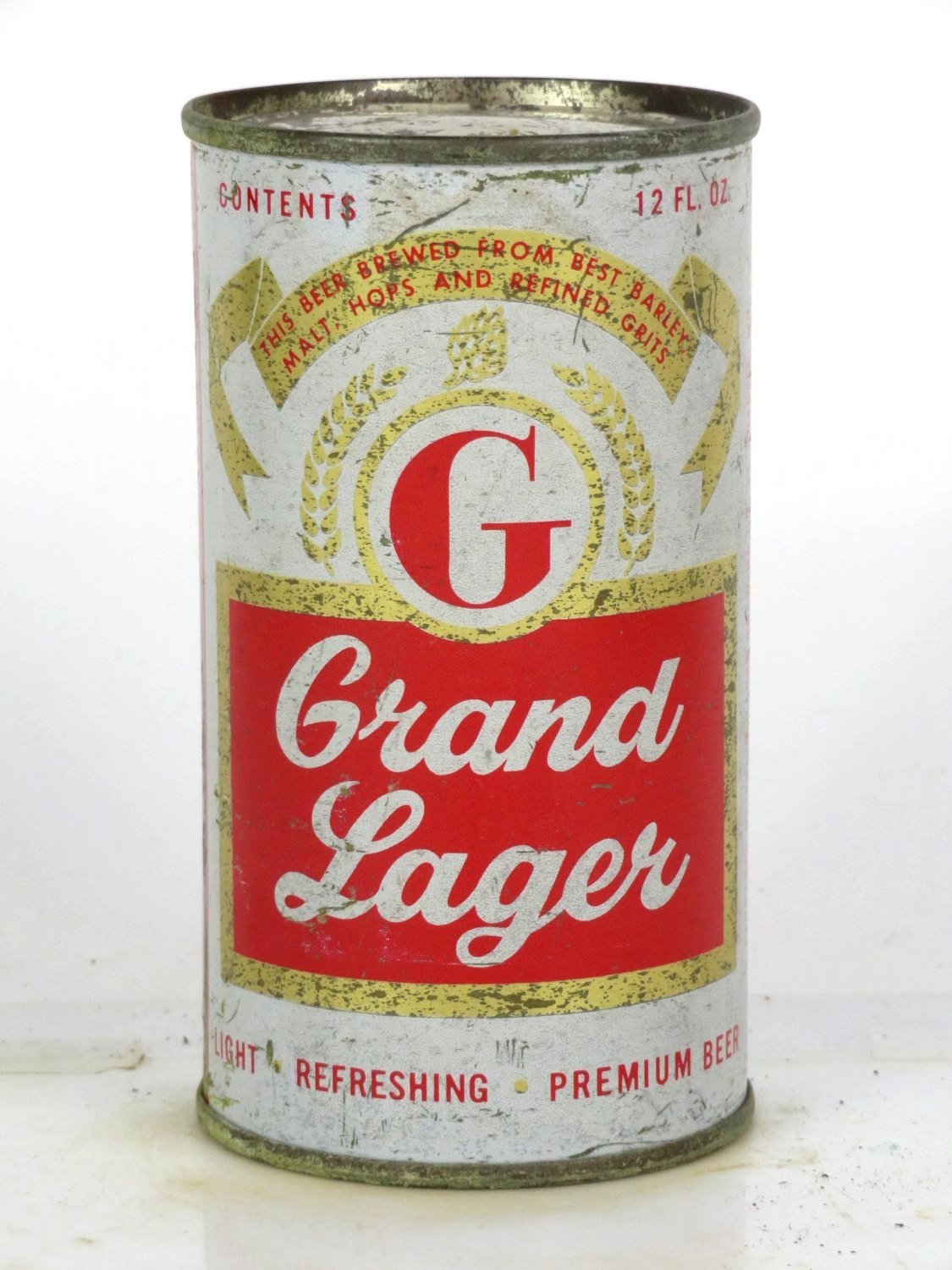 Item #1105 1963 Grand Lager Beer Flat Top Can 74-0 Unpictured.