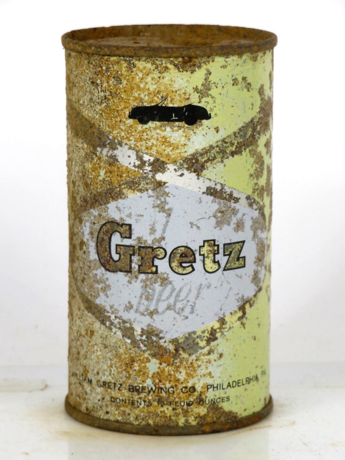 Item #97105 1956 Gretz Beer (Porsche 1500) Flat Top Can 75-11