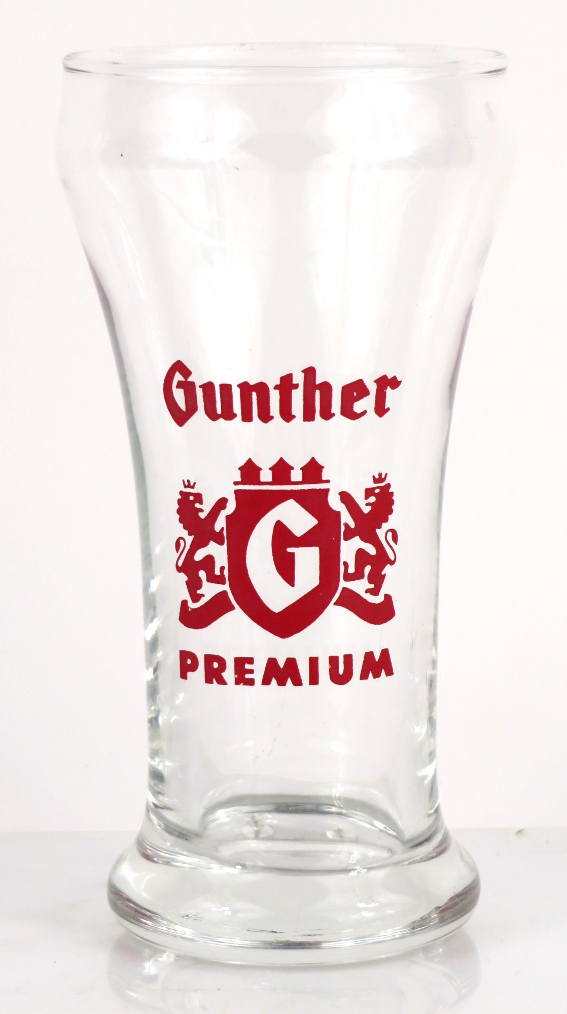 Item #95905 1954 Gunther Premium Beer ACL Drinking Glass