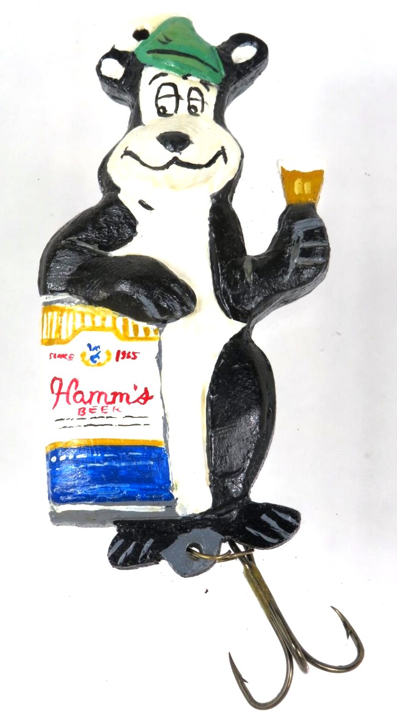 Item #103344 2012 Hamm's Beer "Golfing Bear" Fishing Lure