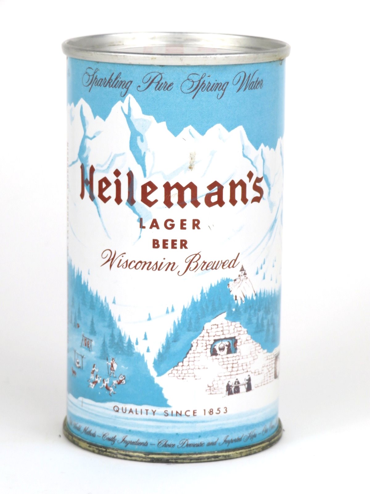 Item #57630 1962 Heileman's Lager Beer Flat Top Can 81-22al.2