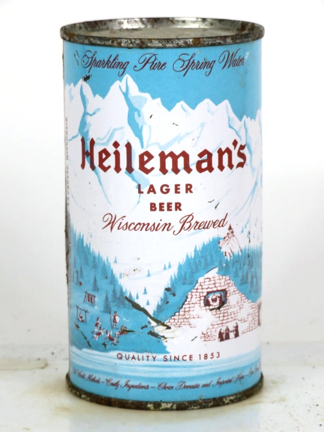 Item #59875 1959 Heileman's Lager Beer Flat Top Can 81-22.2