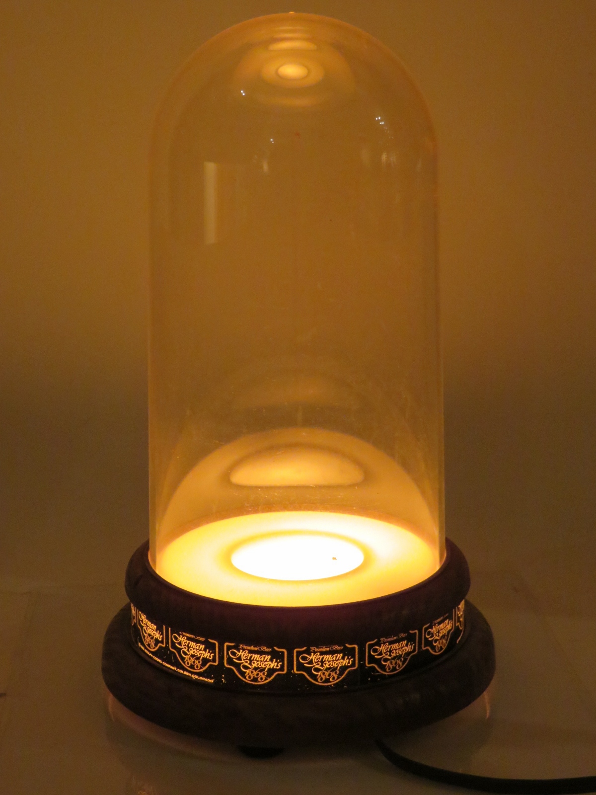 Item #98758 1995 Herman Joseph's Beer Illuminated Bottle Display ...