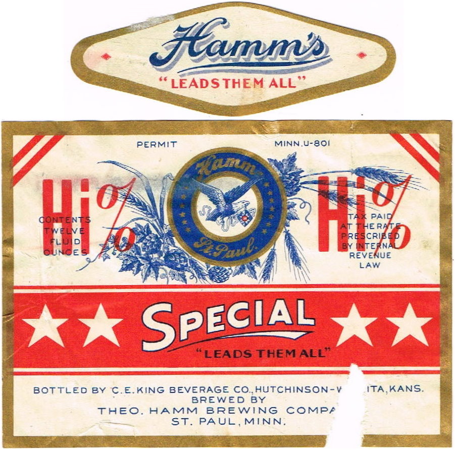 Item #100352 1933 Hi% Special Beer Label CS99-08V