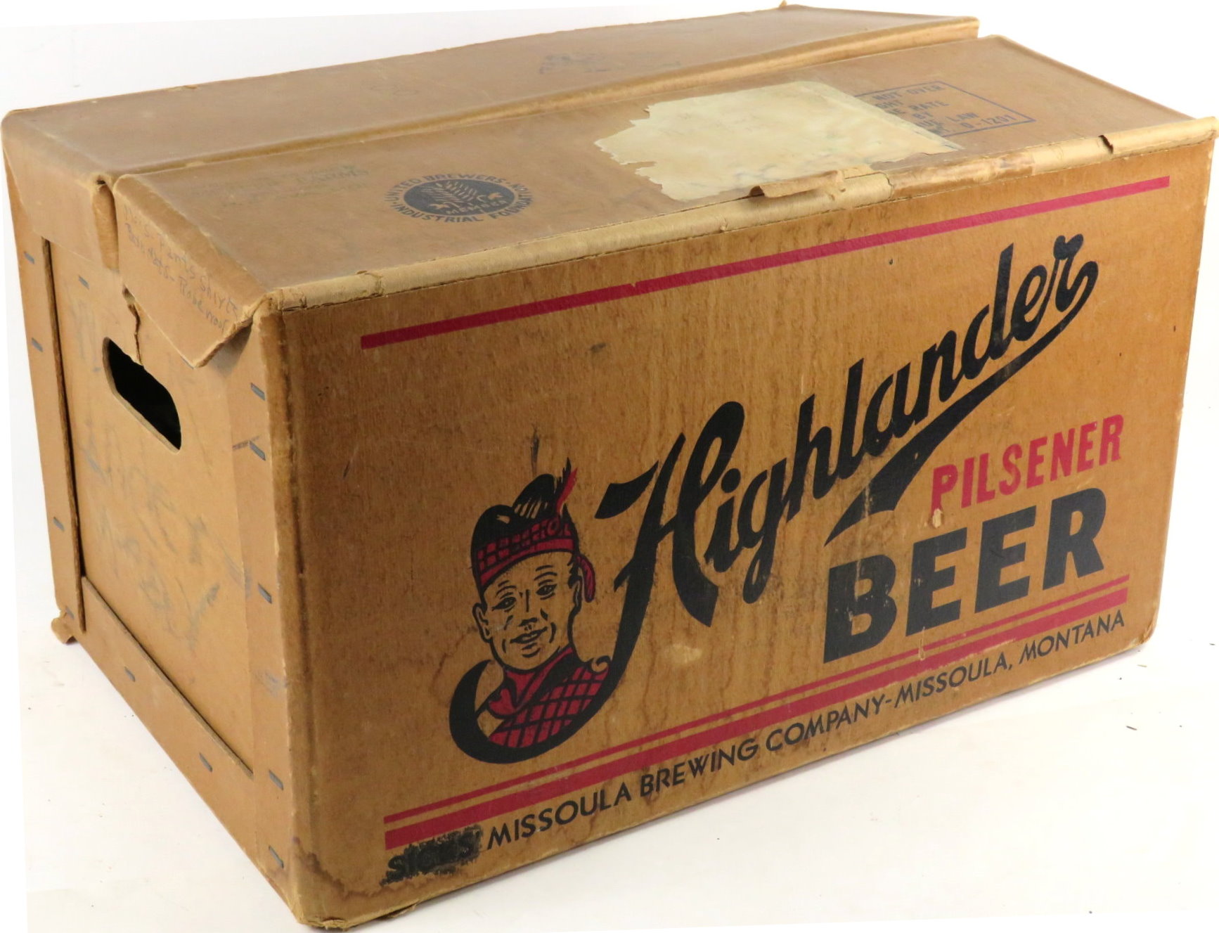 Item #99281 1948 Highlander Pilsener Beer Case Box