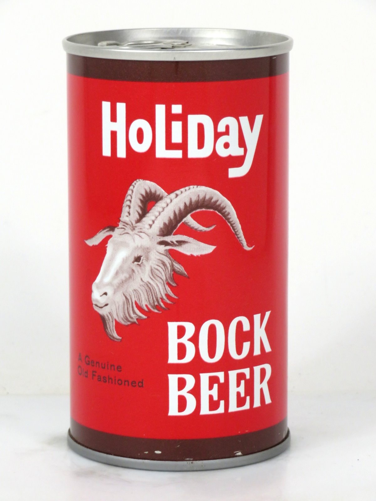 Item #17778 1971 Holiday Bock Beer Tab Top Can T76-34