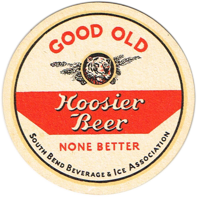 Item #9878 1935 Hoosier Beer Coaster IN-SOB-2
