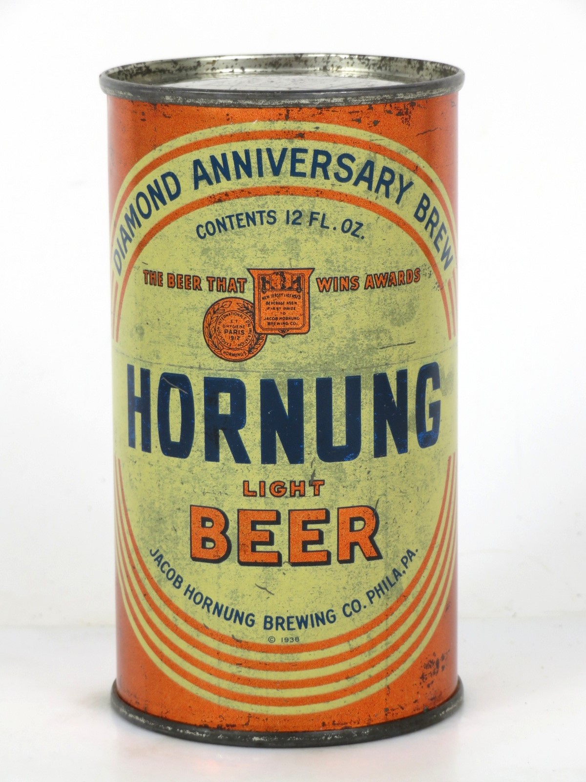 Item #15932 1950 Hornung Light Beer Flat Top Can OI-424