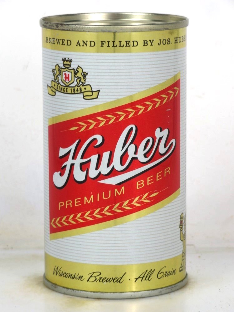 Item #15741 1956 Huber Premium Beer Flat Top Can 84-10