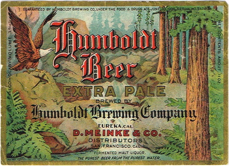 Item #91588 1906 Humboldt Beer Label WS5-22V