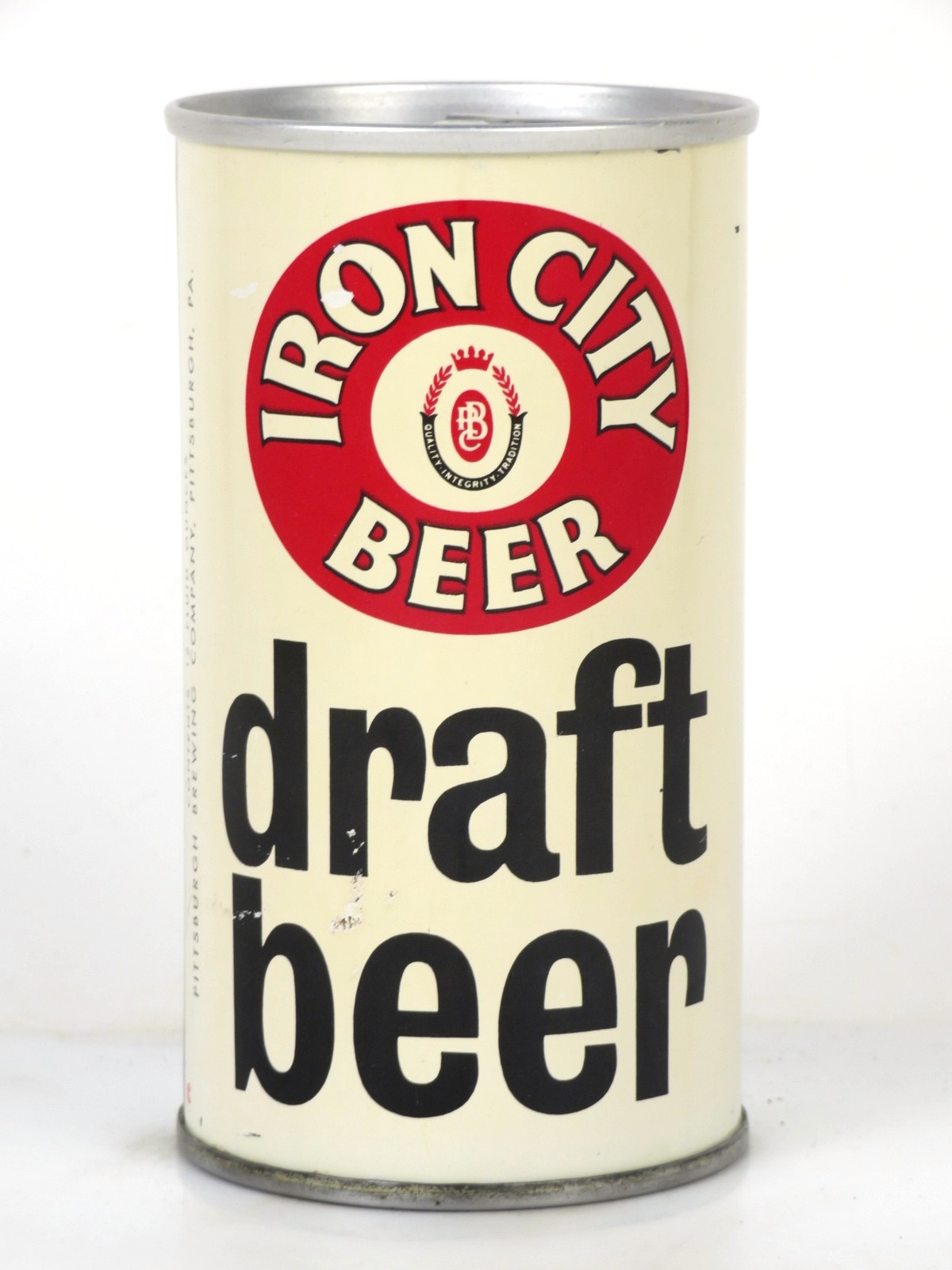 Item #98927 1964 Iron City Draft Beer Tab Top Can T81-07zb