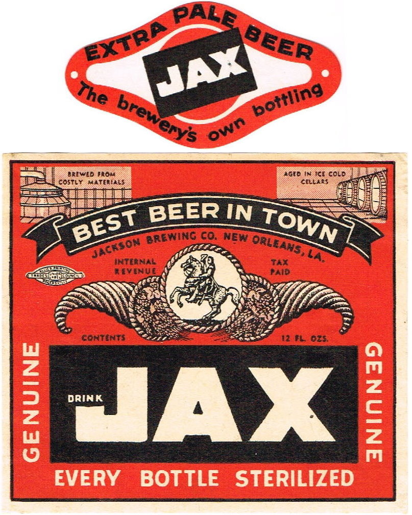 Item #88584 1937 Jax Beer Label ES41-15V