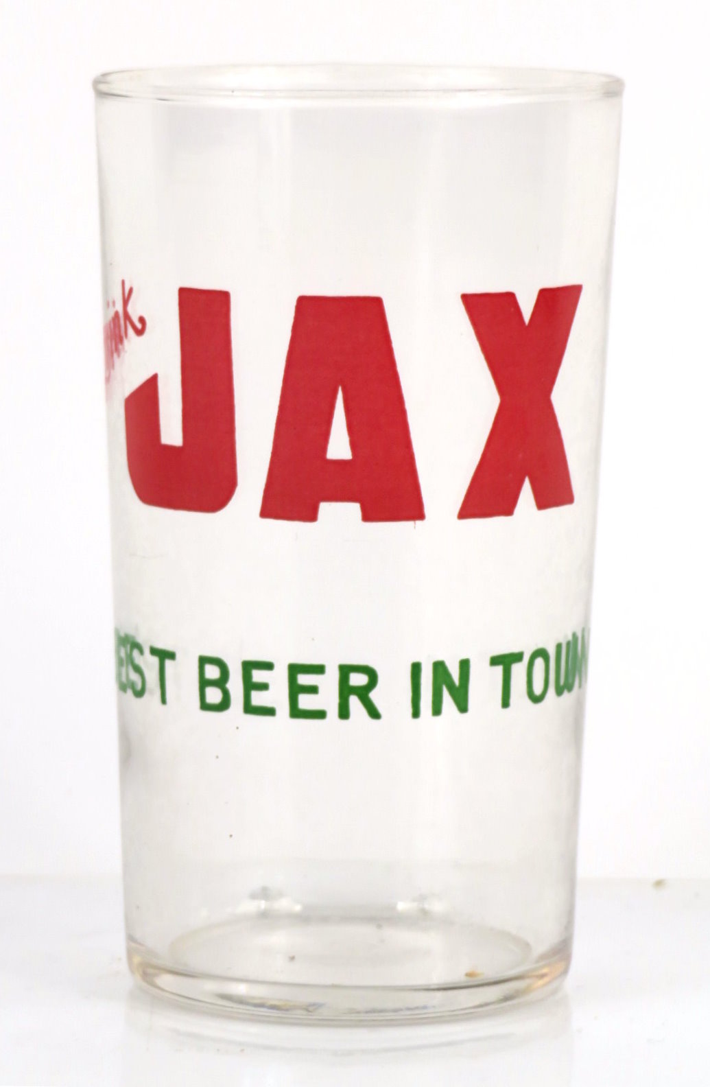 Item #95882 1940 Jax Beer Straight Sided ACL Drinking Glass