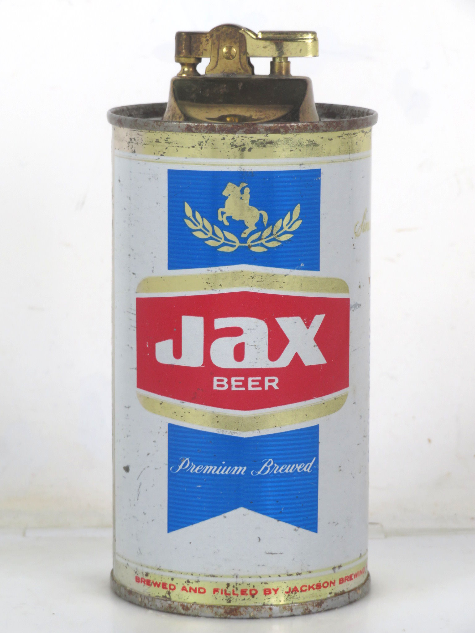 Item #102023 1964 Jax Beer Lighter Flat Top Can 86-24