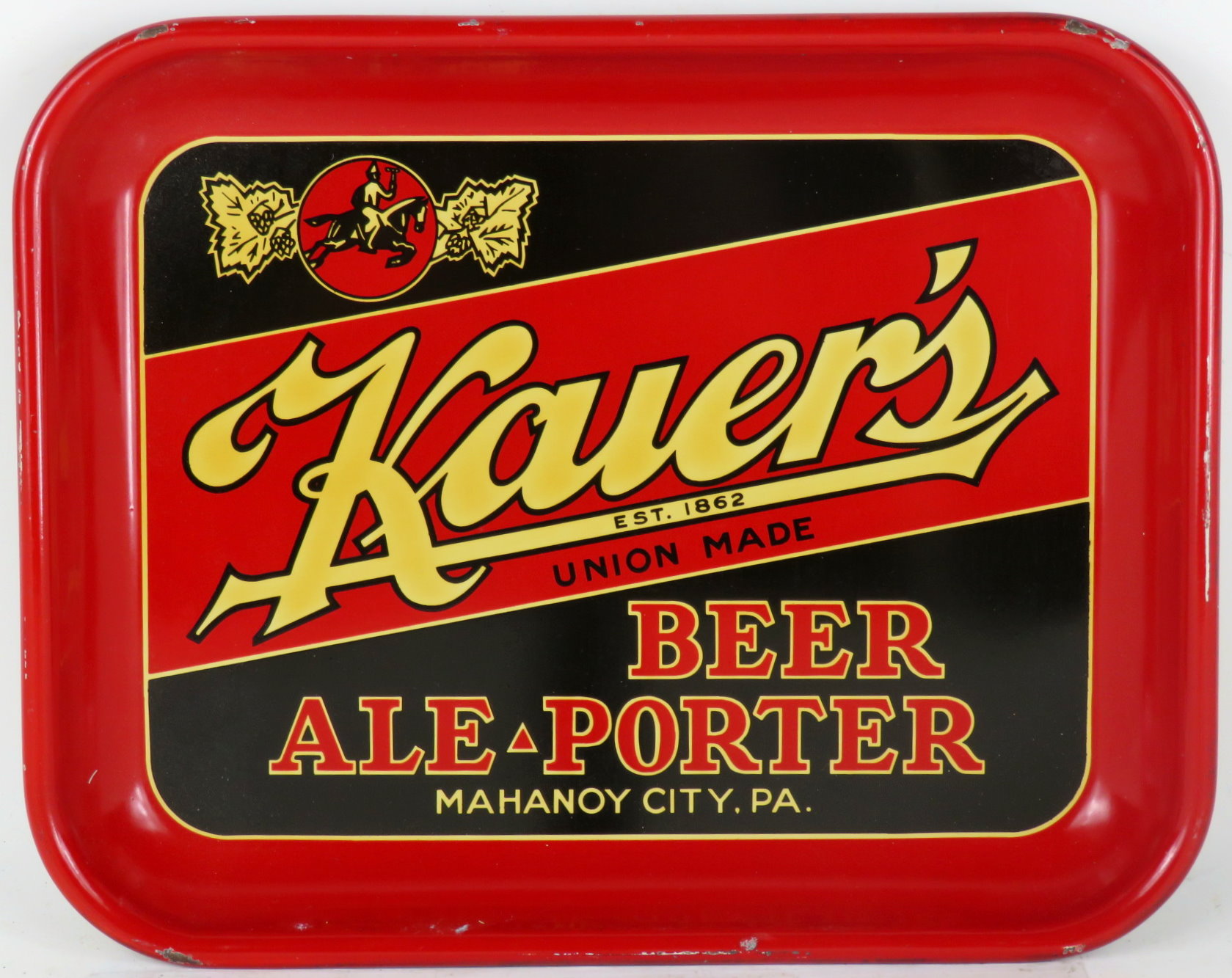 Item #13347 1937 Kaier's Beer/Ale/Porter Serving Tray