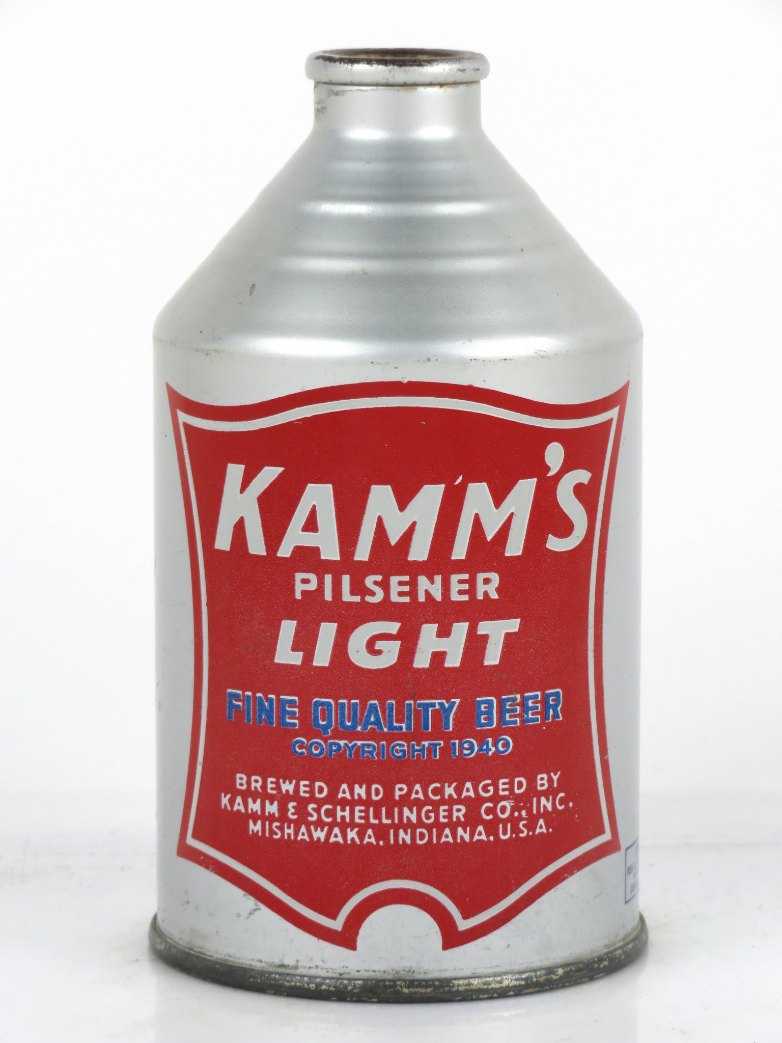 Item #95974 1951 Kamm's Pilsener Light Beer Crowntainer 196-04