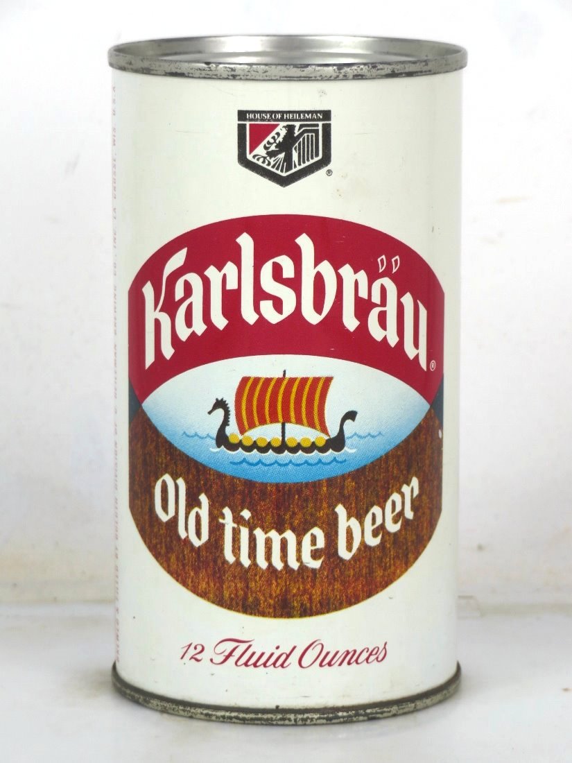 Item #1037 1960 Karlsbrau Old Time Beer Flat Top Can 87-06