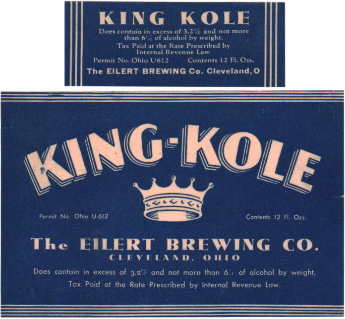 Item #92528 1933 King Kole Beer Label OH41-21