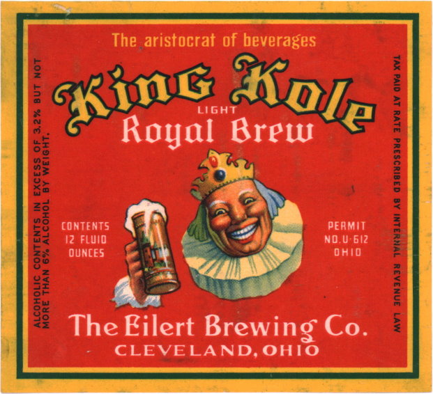 Item #73514 1934 King Kole Light Royal Brew Beer Label OH41-24