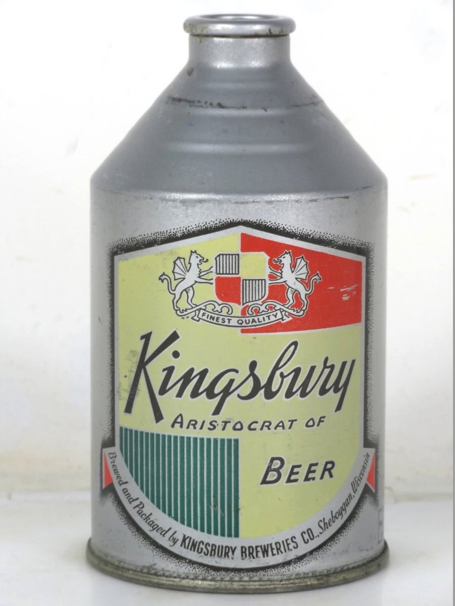 Item #59934 1950 Kingsbury Beer Crowntainer 196-15