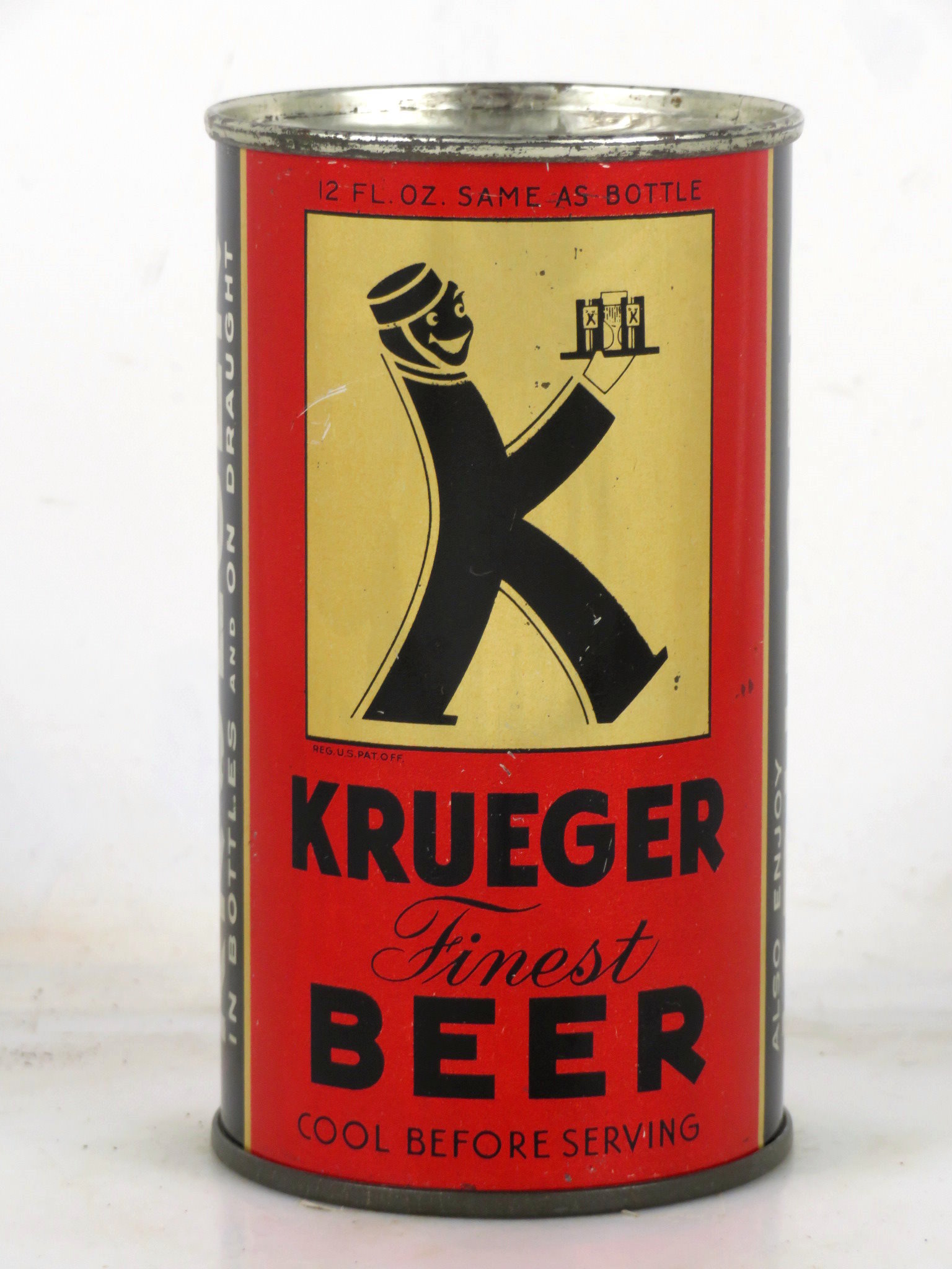 Item #28598 1945 Krueger Finest Beer Flat Top Can OI-483
