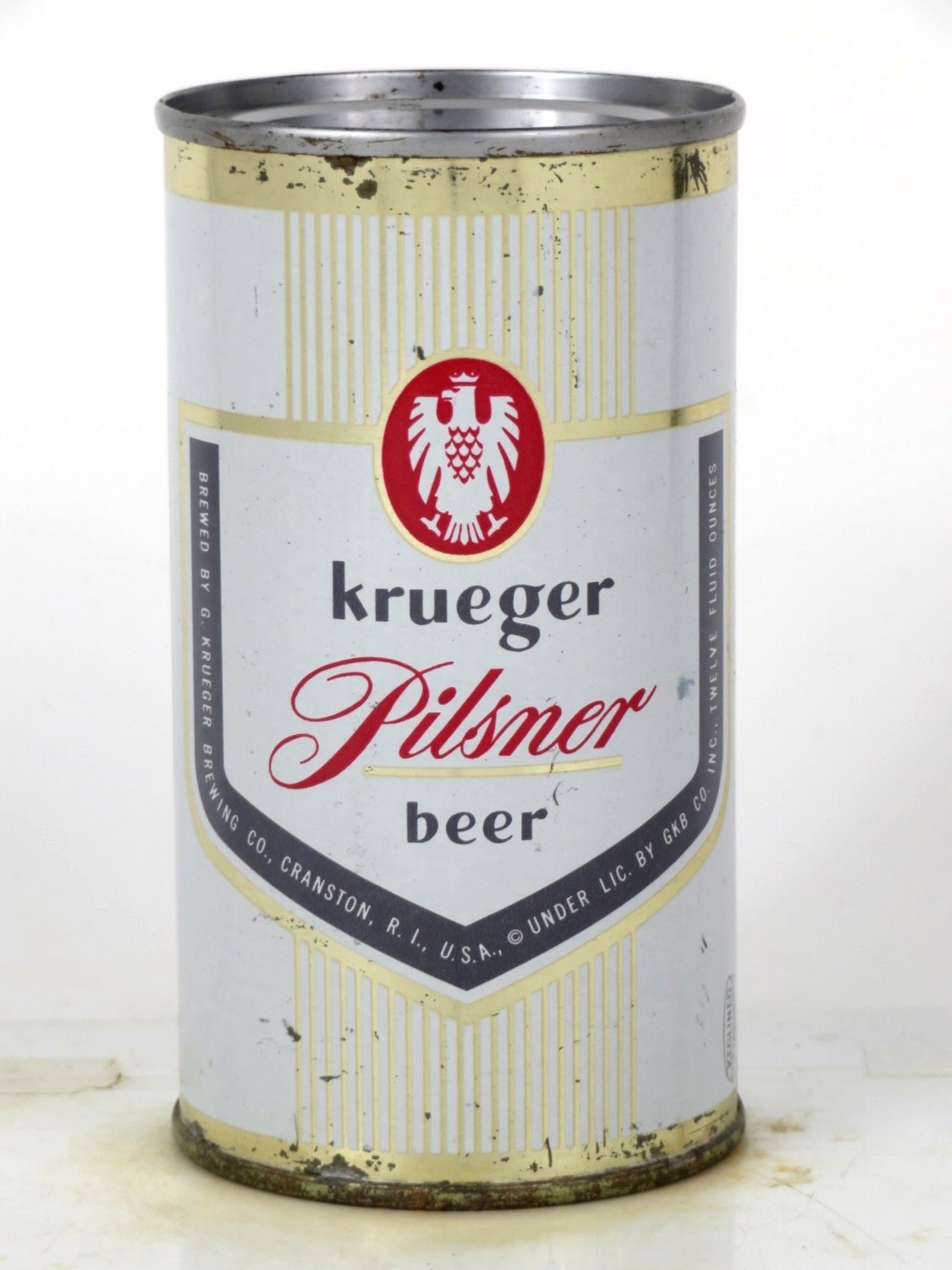 Item #31953 1965 Krueger Pilsner Beer Dupe Flat Top Can 90-35