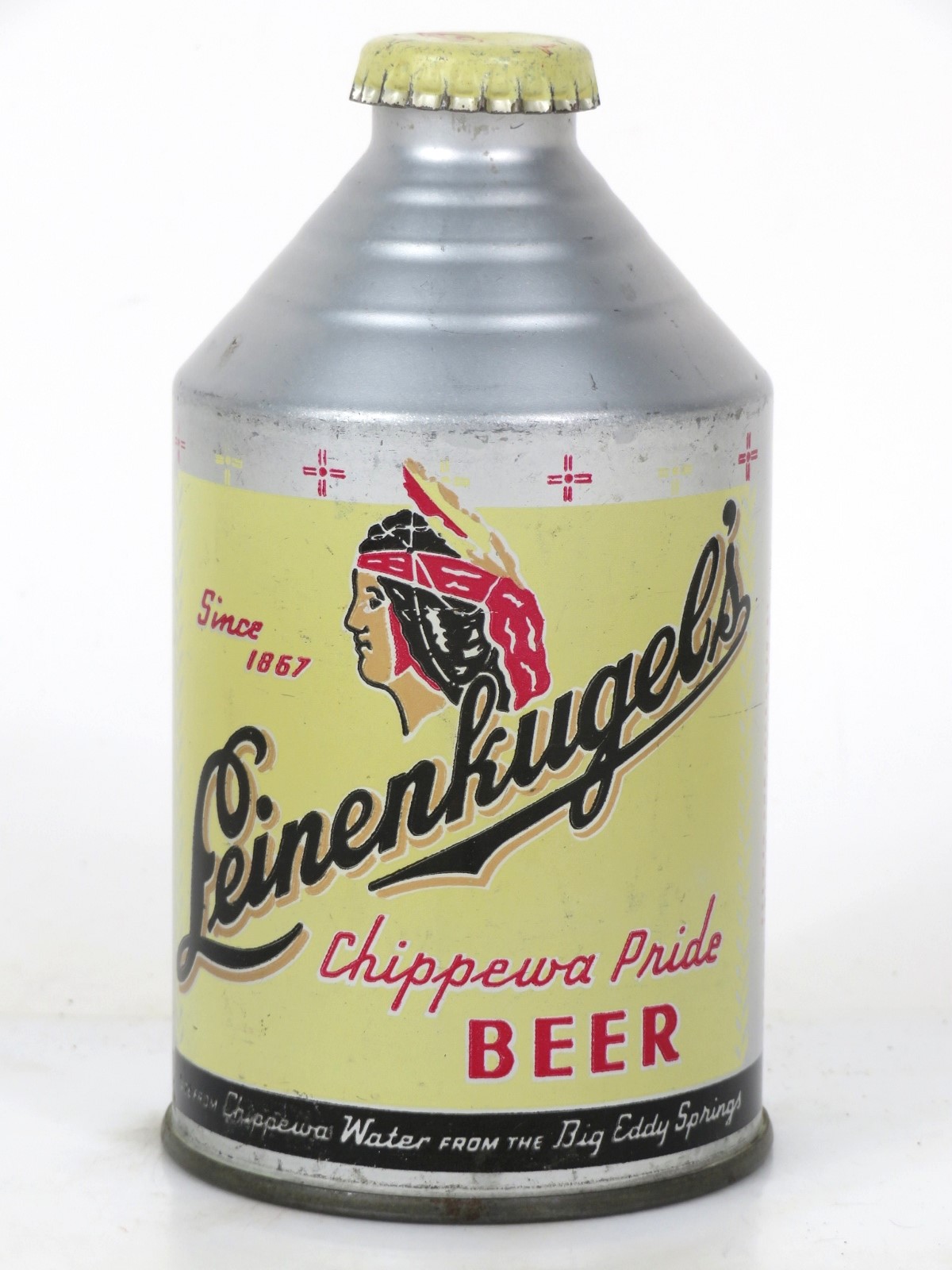 Item #6894 1953 Leinenkugel's Beer Crowntainer 196-28