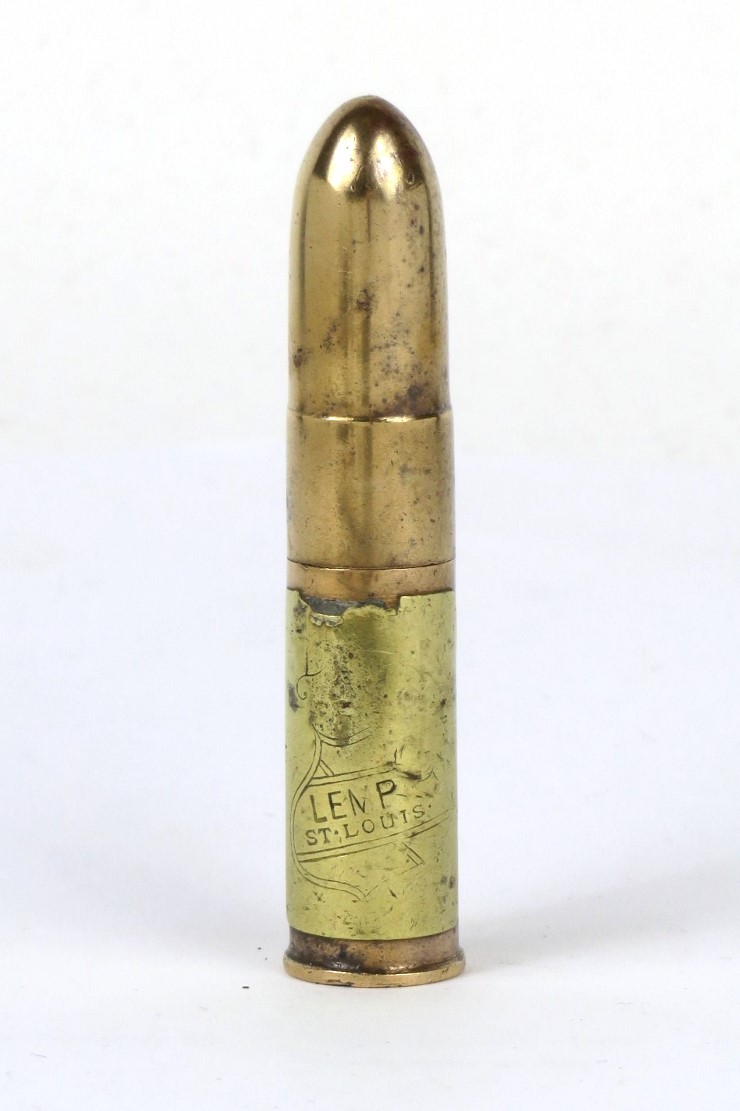 Item #16333 1907 Lemp Beer Bullet Figural Corkscrew