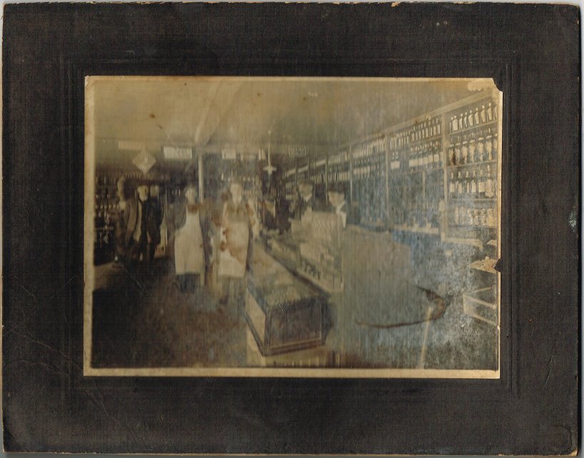 Item #104130 1910 Liquor Store Interior Welch's Grape Juice Robin Hood ...