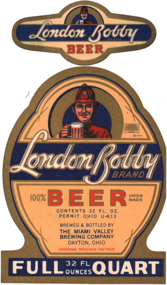 Item #92548 1936 London Bobby Beer Label OH59-16