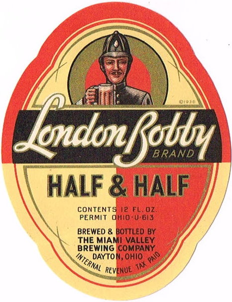 Item #92417 1933 London Bobby Half & Half Label OH59-17