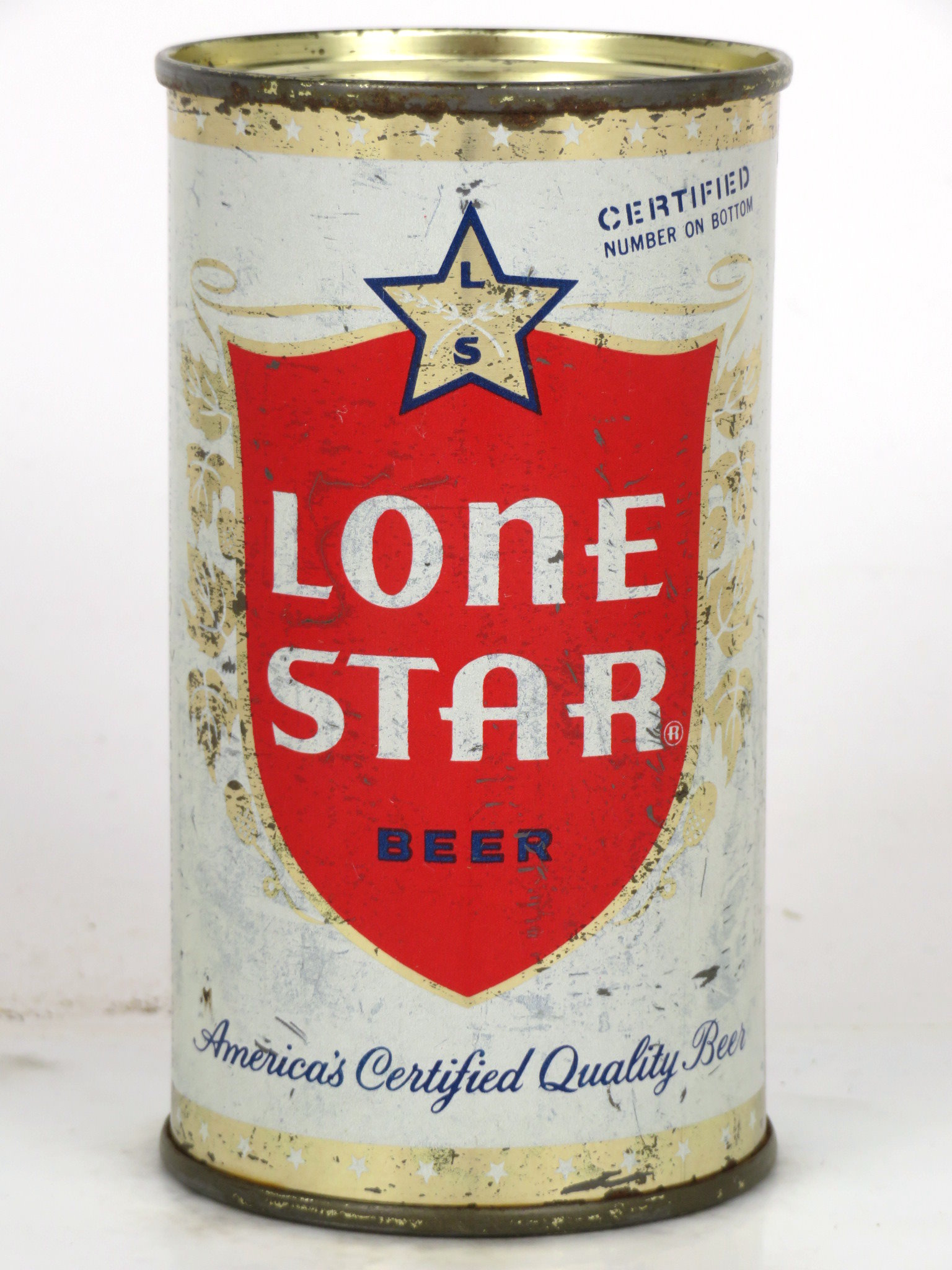 Item #59481 1953 Lone Star Beer Flat Top Can 92-13.2