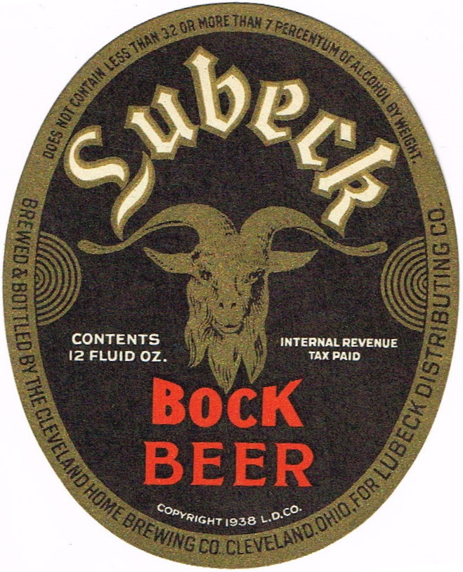 Item #110082 1946 Lubeck Bock Beer Label OH38-07