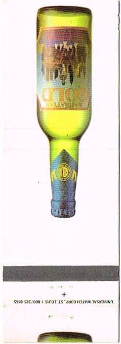 Item #106697 1988 Manhattan Gold Beer Dupe Matchcover NY-MAN-1