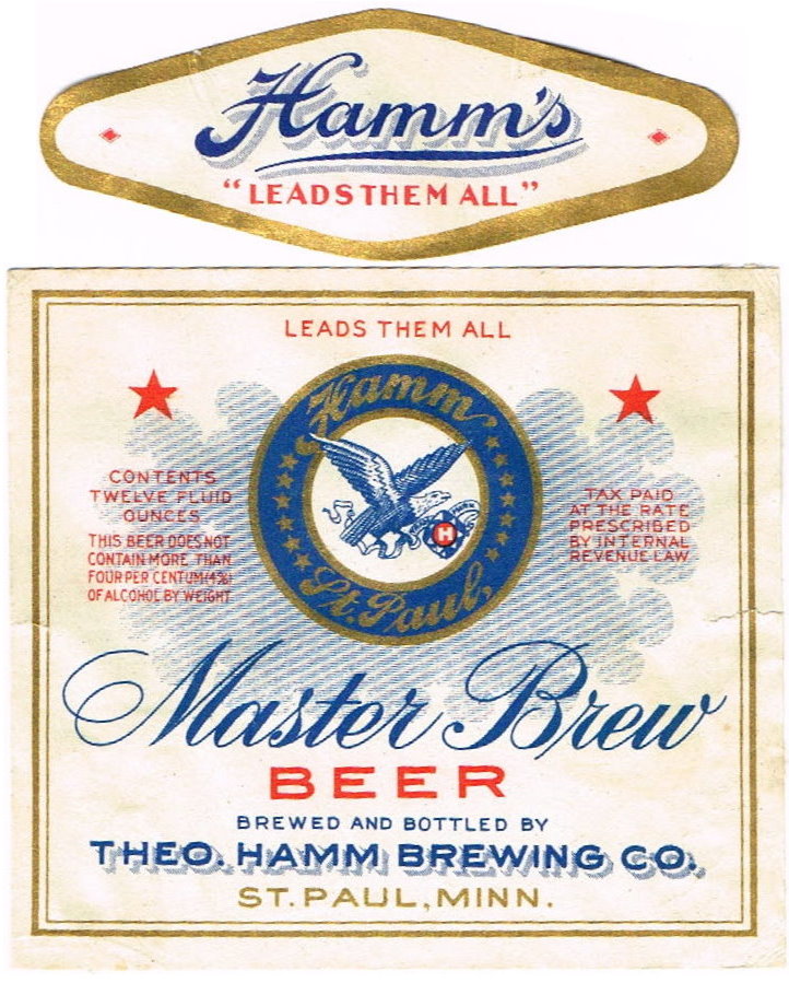 Item #100420 1936 Master Brew Beer Label CS100-02