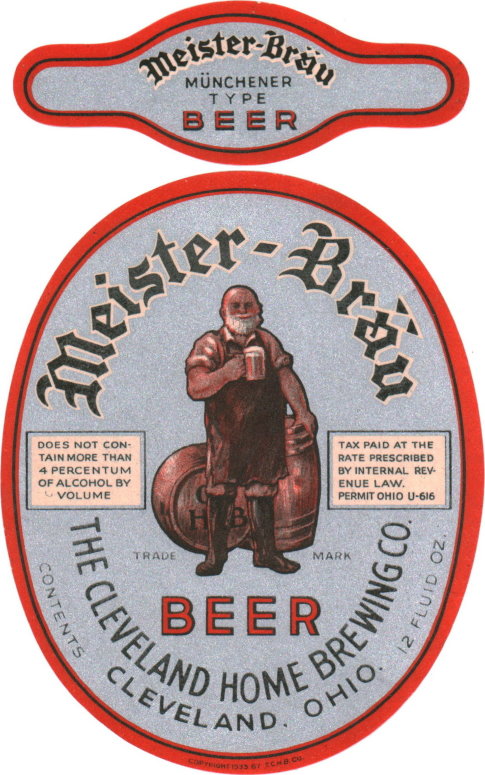 Item #27626 1933 Meister-Bräu Beer Label OH37-19