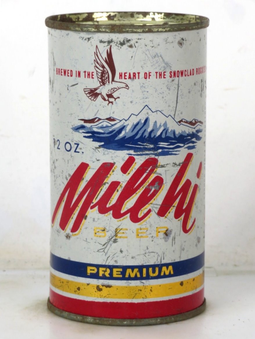 Item #11023 1964 Mile Hi Beer Flat Top Can 99-25.1