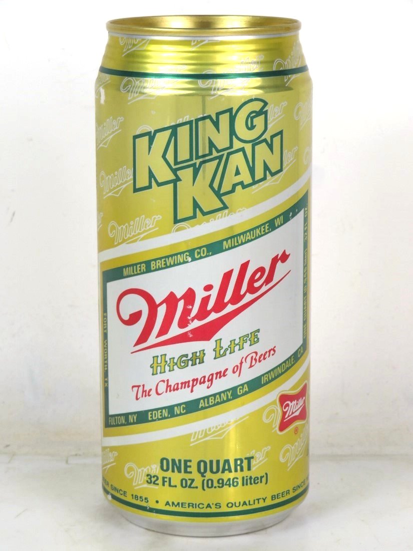 Item #101866 1987 Miller High Life Beer V2 Can Undocumented